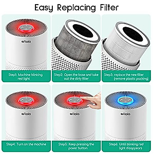 Afloia Original True HEPA H13 Filter, Compatible with KILO PLUS/KILO PRO/MIRO/MIRO PRO/KILO Air Purifier (ASIN: B09P8KBW5V/B0BK91RNY4/B08PCXJVFH/B0948XR4DC/B08YT4TNJD/B087PD8D25/B088FJ8YBJ)