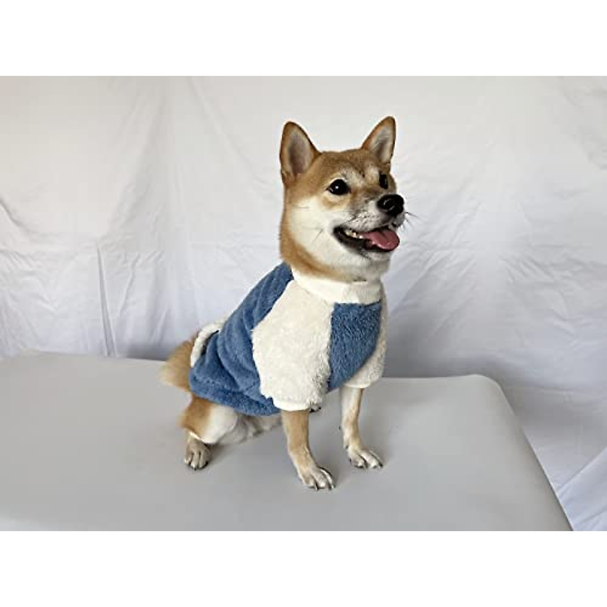 Enjoying Pet Dog Sweater Small Dogs Warm Pullover Coat for Small-Medium Dogs Girls/Boys Soft Doggy Cat Sweatshirt Winter Clothes (XL, Blue)