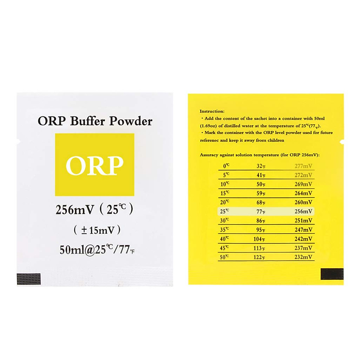 YIFEIJIAO,ORP Buffer Calibration Powder Redox Potential Analyzer Test Pen Calibration 256