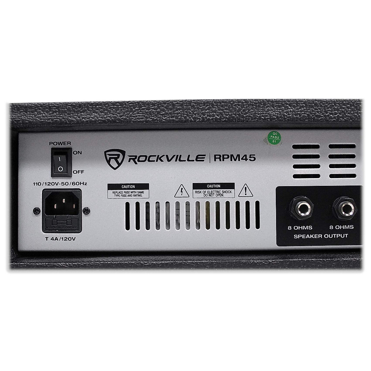 Rockville 1800w Powered 4 Channel Mixer/Amplifier w USB/EQ/Effects/Phantom (RPM45)