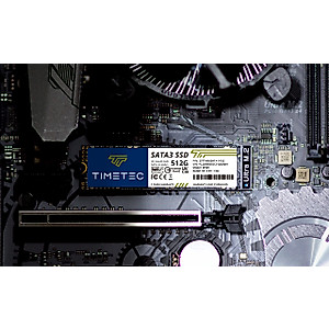Timetec 512GBx2 (2 Pack) SSD 3D NAND SATA III 6Gb/s M.2 2280 NGFF 256TBW Read Speed Up to 550MB/s SLC Cache Performance Boost Internal Solid State Drive for PC Computer Laptop and Desktop