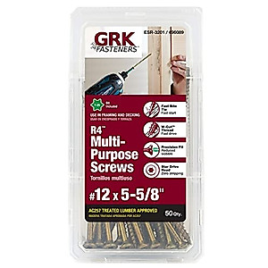 GRK 96089#12/14 x 5-5/8" R4™ Multi-Purpose Screws 50 Count
