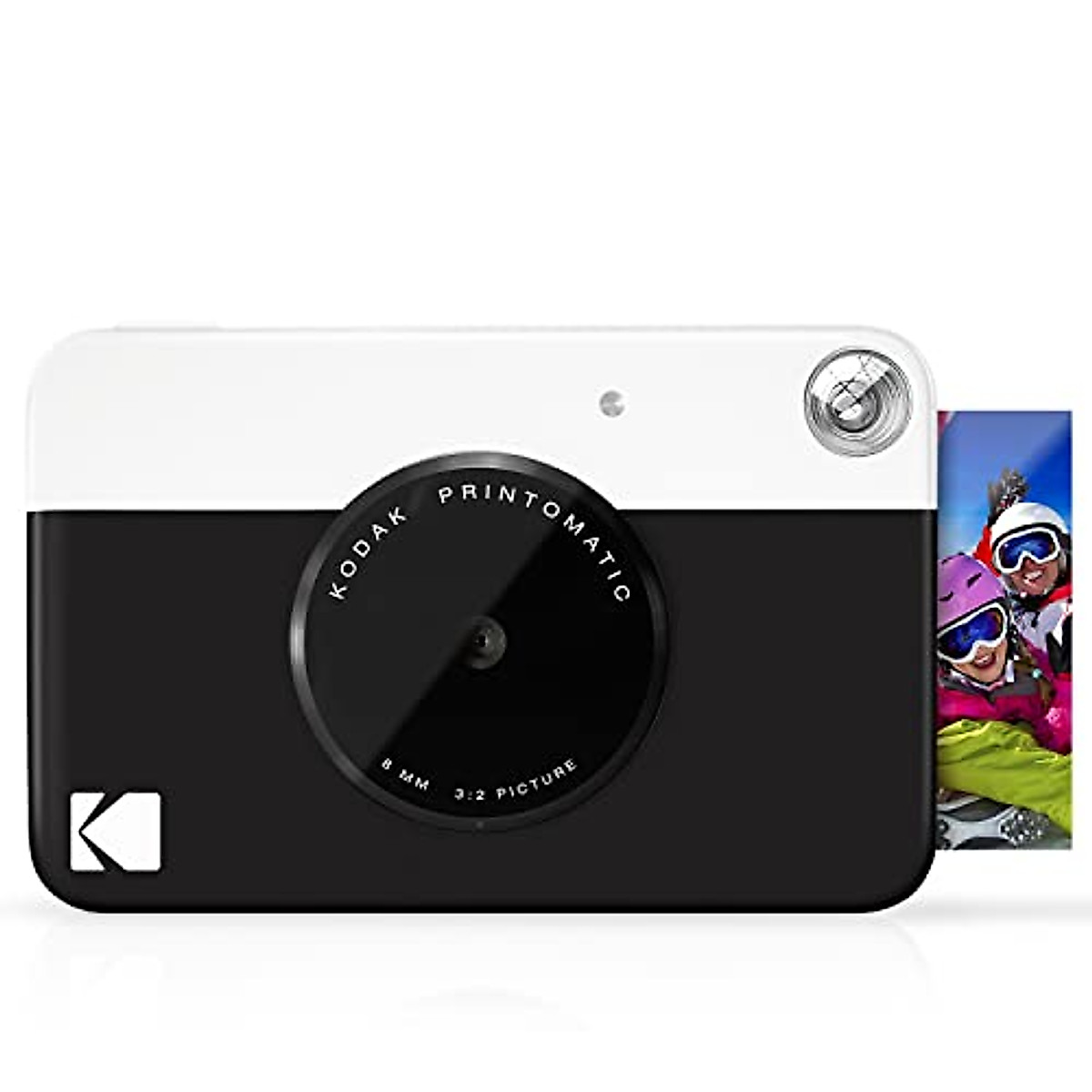 Kodak Printomatic Digital Instant Print Camera (Black) & Printomatic Digital Instant Print Camera (Pink) Print Memories Instantly & 2"x3" Premium Zink Photo Paper (50 Sheets) (Pack of 1)