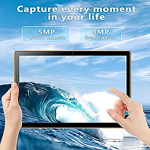 YESTEL Tablet 10" Android 11 Ultra-Strong Tablets Octa-Core Processor | 4GB RAM 64GB ROM(Up to 256GB) | IPS HD Display | Dual Camera(5.0MP+8.0MP) | Google GMS | Wi-Fi Bluetooth GPS - Gold