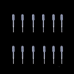 Transfer Pipettes 1000PCS Liquid Dropper Plastic Pasteur Disposable Graduated Pipetting Clear White (0.2)
