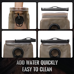 B BBAIYULE Hydration Backpack with 2L Water Bladder, Hydration Packs for Cycling Biking Running Hiking Climbing Skiing , Lightweight Water Backpack with Hydration Bladder for Men and Women (Black)