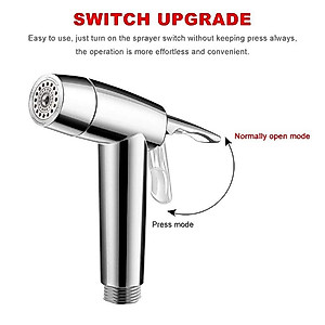 Handheld Bidet Sprayer for Toilet, Bidet Sprayer Shower Bathroom Water Spray Jet Spray Diaper Sprayer Feminine Hygiene Cleaning Premium Stainless Steel (Handheld Bidet Sprayer)