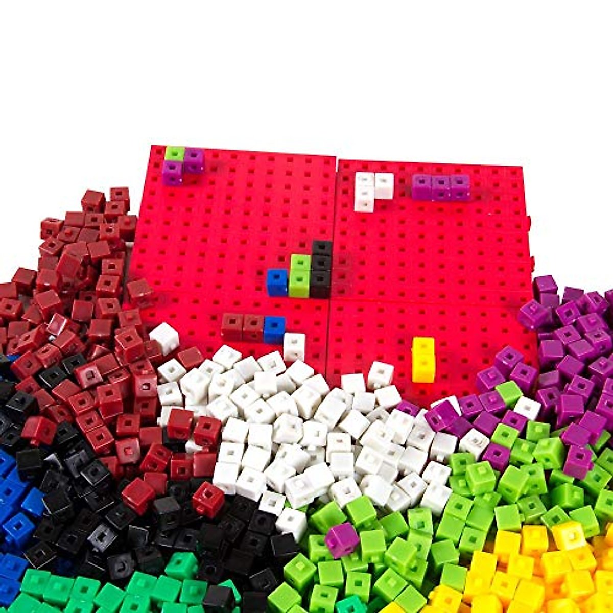 hand2mind Centimeter Unit Cubes Set with 4 Baseboards