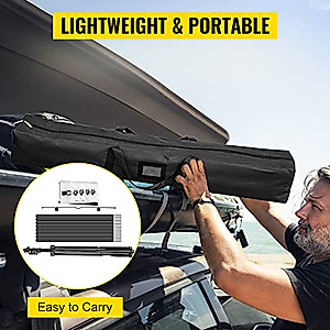 VEVOR Tripod Projector Screen with Stand 100inch 16:9 4K HD Projection Screen Stand Wrinkle-Free Height Adjustable Portable Screen for Projector Indoor & Outdoor for Movie, Home Cinema, Gaming, Office