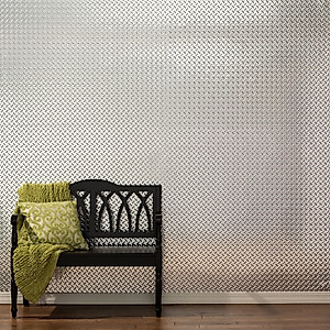 FASADE - 4' x 8' x .013" Diamond Plate Brushed Aluminum Decorative Vinyl Wall Panel
