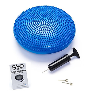 Black Mountain Products Exercise Balance Stability Disc with Hand Pump, Blue