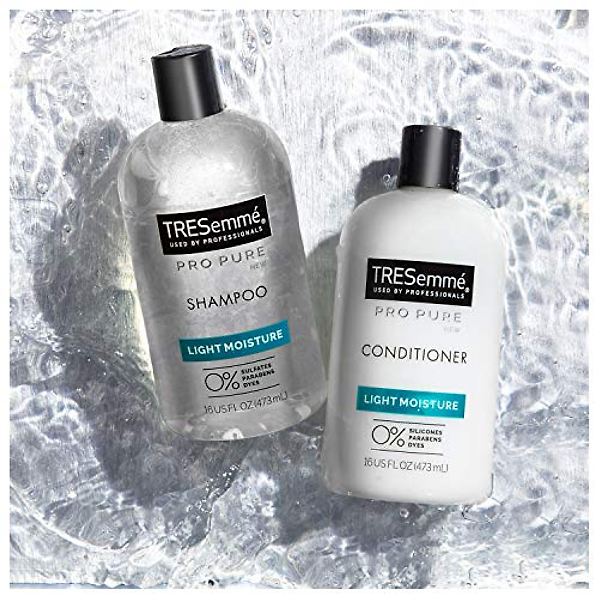 TRESemmé Pro Pure Shampoo For Daily Moisture Light Moisture Paraben Free, Dye Free Shampoo 16 oz