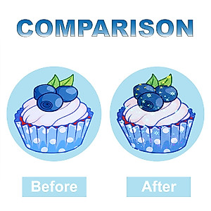 Bleidruck 12" x 20 ft Stars Holographic Sticker Paper Clear Rainbow Self Adhesive Waterproof Transparent Overlay Film Holographic Laminate Film