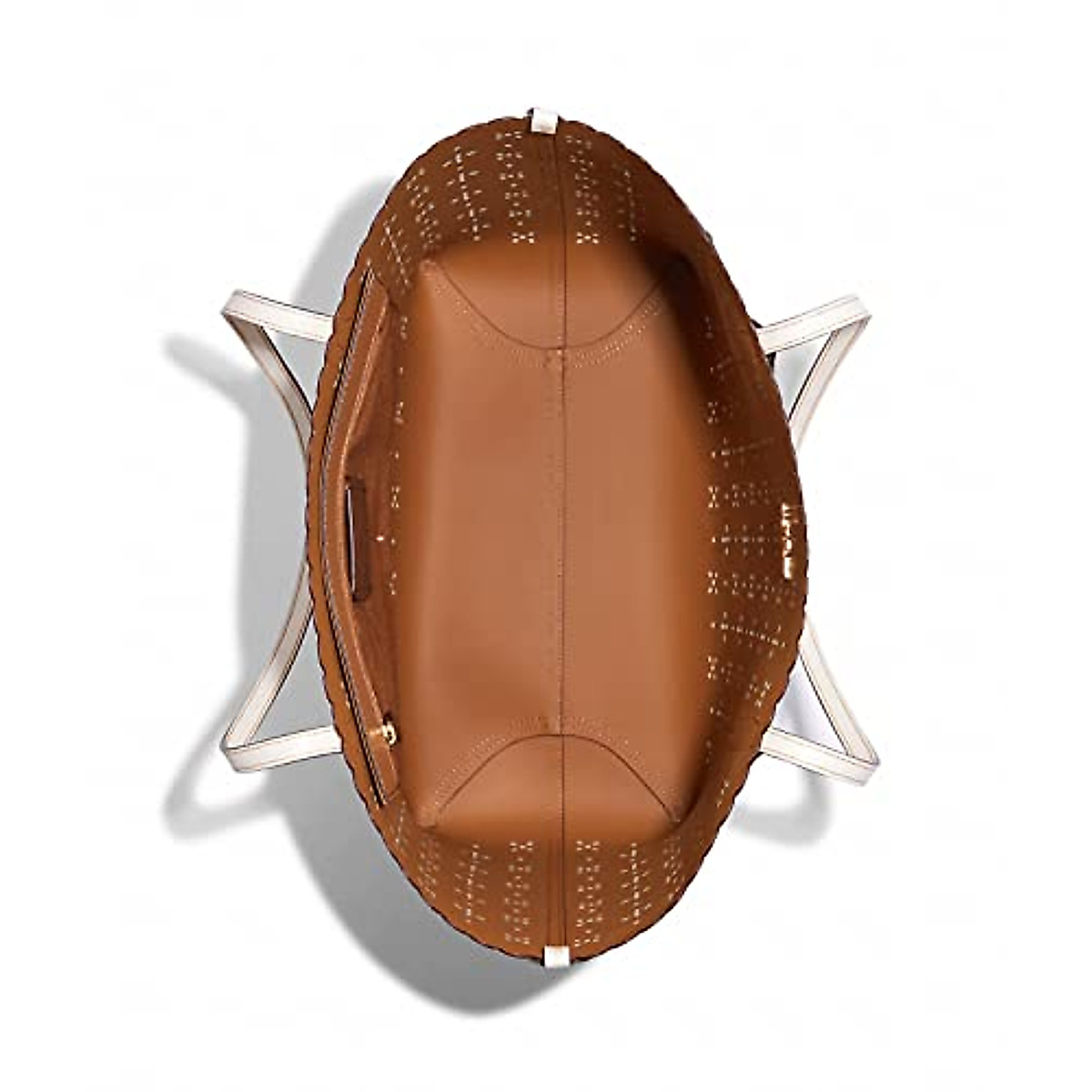 COACH Womens Mollie Tote 25 (Chalk Light Saddle)