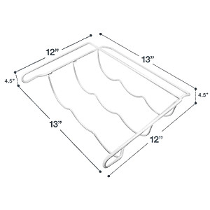 Sorbus® Fridge Wine Rack- Refrigerator Bottle Rack Holds 3 Bottles of Your Favorite Wine or Drink Universal Bottle Holder Will Fit Most Fridges