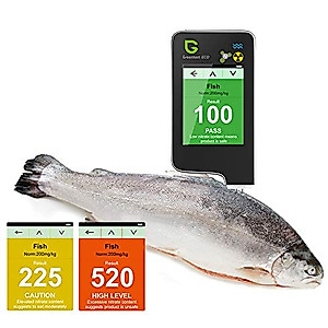 6 in 1 Greentest eco 5 Digital Food Nitrate Tester, High Accuracy Radiation Detector Geiger Counter Water Quality Meter TDS Hardness PPM Analyzer Dosimeter for Vegetable, Fruit, Meat, Fish, Water