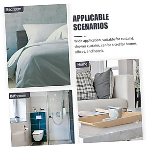 Mobestech Decorative Curtain Tiebacks 2 Pack Magnetic No Hole Needed Weave Rope for Home Office Hotel Simple Sturdy Design