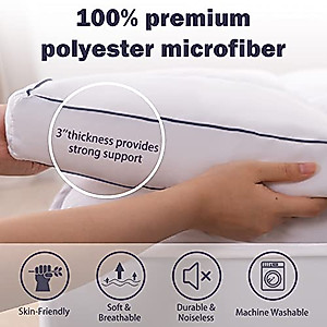 EASTARTIST Mattress Topper King Size Pillow Top,Extra Thick 3 Inch Mattress Bed Protector for Back Pain with 1.33+3D Down Alternative Fill,78x80 Inches(White,King)