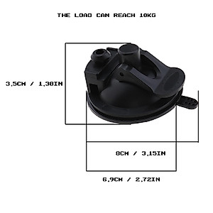 Create idea 4PCS Heavy Duty Suction Cup Anchor for Car Side Awning Boat Camping Tarp Outdoor Tent Household Bag Glass Motorhome Washable Reusable 22lbs/10kg Weight Capacity