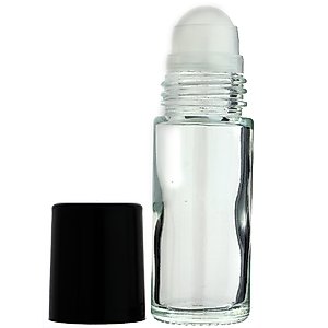AURA VARIETY 1 OZ 30 ML ROLL ON 12 PCS PLAIN EMPTY REFILLABLE GLASS BOTTLE (Perfume Fragrance Cologne Essential Oil)