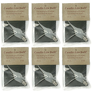 Pack of 12 3 Watt Large Candle-lite Light Bulbs