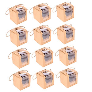 SOLUSTRE 36 Pcs Cake Box Cake Case Candy Case Pastries Boxes Cupcake Packing Boxes Chocolate Boxes Packaging Paper Bakery Boxes Dessert Packaging Boxes Cake Packaging Boxes Cookie Boxes