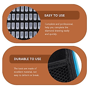 ULTNICE Portable Jewelry Organizer DIY Diamond Storage Box 80 Slot 5D Tools Box for Embroidery Craft Jewelry Beads Rhinestones Organizer Jewelry Organizer Clear