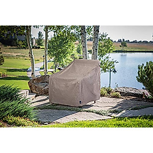 MODERN LEISURE 2997 Garrison Waterproof Swivel Lounge Chair Cover, (37.5 W x 39.25 D x 38.5 H inches), Heather Grey