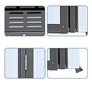 FRANSOUL 5Ft x 3Ft Outdoor Metal Garden Shed, Steel Garden Storage Shed with Single Lockable Door & Vents, Waterproof Anti-Corrosion Tool Storage Clearance for Backyard Patio Lawn, White