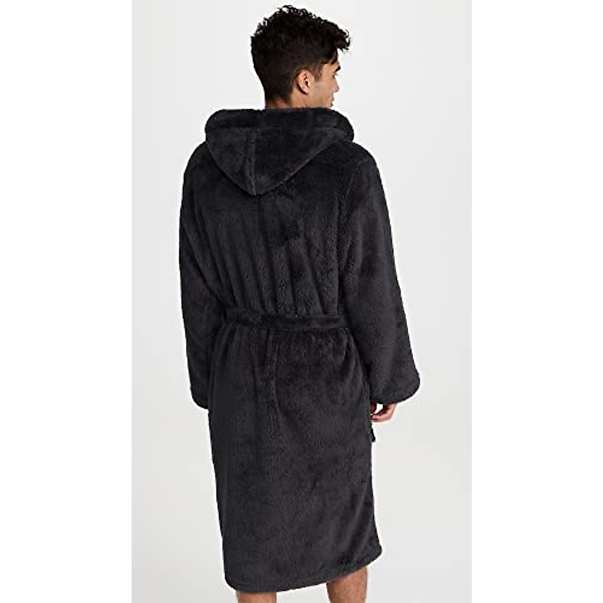 UGG Mens Beckett Bathrobe, Ink Black, Medium-Large US