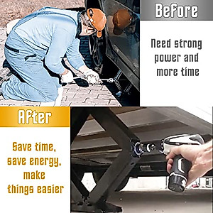 RV Leveling Scissor Jack Socket Drill Adapter, 1/4 Inch Quick Connect Hex Shank, Fits 3/4 Inch or 19 mm Hex Drive Jacks, for Car Auto Camper Stabilizers, 2 Pieces