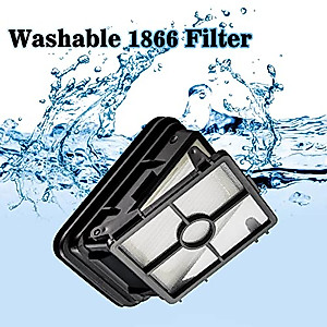 CROSS WAVE Brush Roll Replacement and 1866 Replacement Filters for Bissel CrossWave 2306A CrossWave 1785 Series Vacuum (3 Pack 2460 Multi-Surface Brush Rolls & 3 Pack 1866 Vacuum Filters)