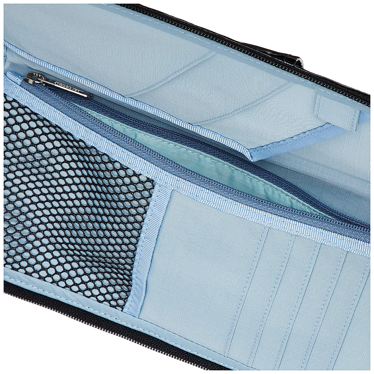 LeSportsac 4390 Multi Travel Wallet, Women's, Black Patent Hitrip