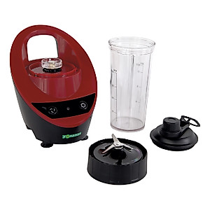 Yonanas Personal Blender with 13.5-Ounce Portable Cup and Drinking Lid for Shakes and Smoothies, BPA Free, 300-Watts, Red