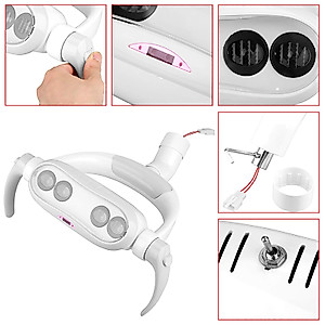 EVTSCAN 15W Dental Oral Teeth LED Lamp for Dental Chair Accessory 4 Lamp Beads