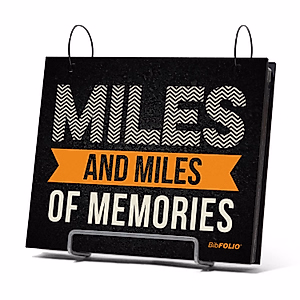 Gone For a Run BibFOLIO Race Bib Album | Bib Holder Miles of Memories | Black