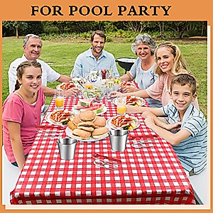 Mepase 62 Pcs Seafood Tools Set Nut Cracker Set 12 Crab Crackers, 12 Crab Forks/Picks, 12 Lobster Shellers, 12 1.7 oz Dipping Sauce Cups, 12 Lobster Bibs, 2 Red Checkered Disposable Plastic Tablecloth