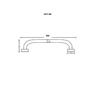 CRODY Bath Wall Attachment Handrails Grab Bar Rails Shower Aid and Safety Support Armrest Grab Bar,Safety Copper Elderly Handrail Luxurious Wall Mounted Straight Towel Rack/500 * 60Mm