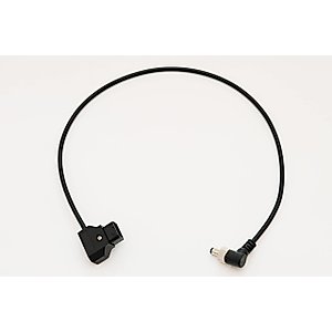 D-Tap Male to Locking DC 5.5/2.1mm Right Angle Power Cable for SmallHD 702 Monitor,Atomos Ninja V && Shogun,Video Devices PIX-E7 PIX-E5,Hollyland Mars 400S PRO && Cosmo C1