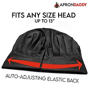 Funny Chef Hat - Don't F with The Chef - Adjustable Kitchen Cooking Hat for Men & Women Black