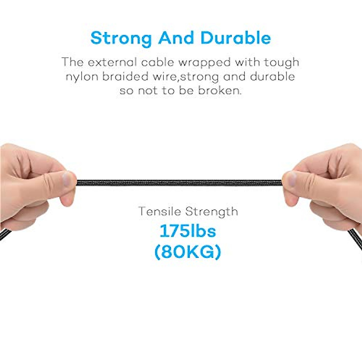 Multi Charging Cable, 4 in1 Multi Charger Cable Nylon Braided, 3A 4FT Universal Chargers for All Devices with Type-C/Micro USB Port, USB Charging Cable for All Cell Phones and More (Black, 2Pack)
