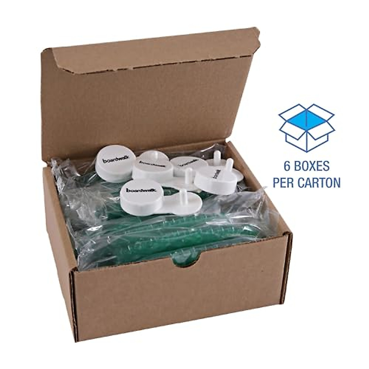 Boardwalk BWKCURVECMECT Solid Curve Air Freshener - Cucumber Melon Fragrance, Green (10/Box, 6 Boxes/Carton)