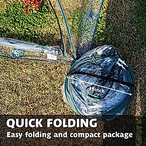 Pop Up Greenhouse Pack of 2 Mini Flower House Backard Garden Plant Cover for Cold Forst Protection PVC Sunshine Room with Stakes and Carrybag (28x28x32inch)