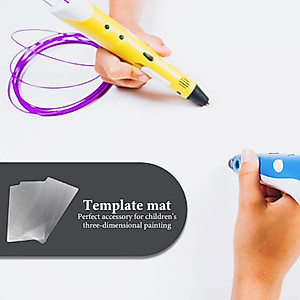 Mobestech 10pcs Board Pens Stencil 3D Pen Mat 3dpen Pad 3D Pen Drawing Mat 3D Drawing Paper Templates Album Copying Board Painting Pen Transparent Copy Board Child Cant See Thing