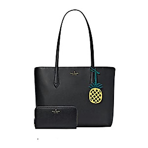 Kate Spade Marlee Pineapple Tote Bundle (Black)