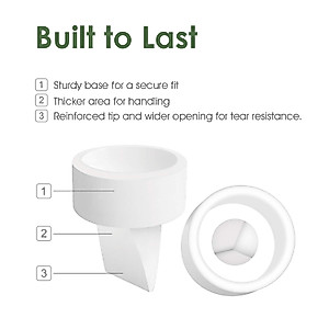 Maymom 6 Count Duckbill Valves Compatible with Spectra S1 Spectra S2 Spectra 9 Plus. Not Original Spectra Pump Parts Replace Spectra Duckbill Valve Not Original Spectra S2 Accessories (White x 6)