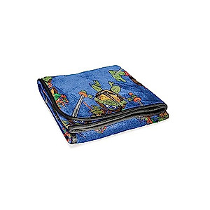 Nickelodeon Teenage Mutant Ninja Turtles Mutant Mayhem Plush Throw Blanket - Measures 40 x 50 - Super Soft Fleece Kids Bedding