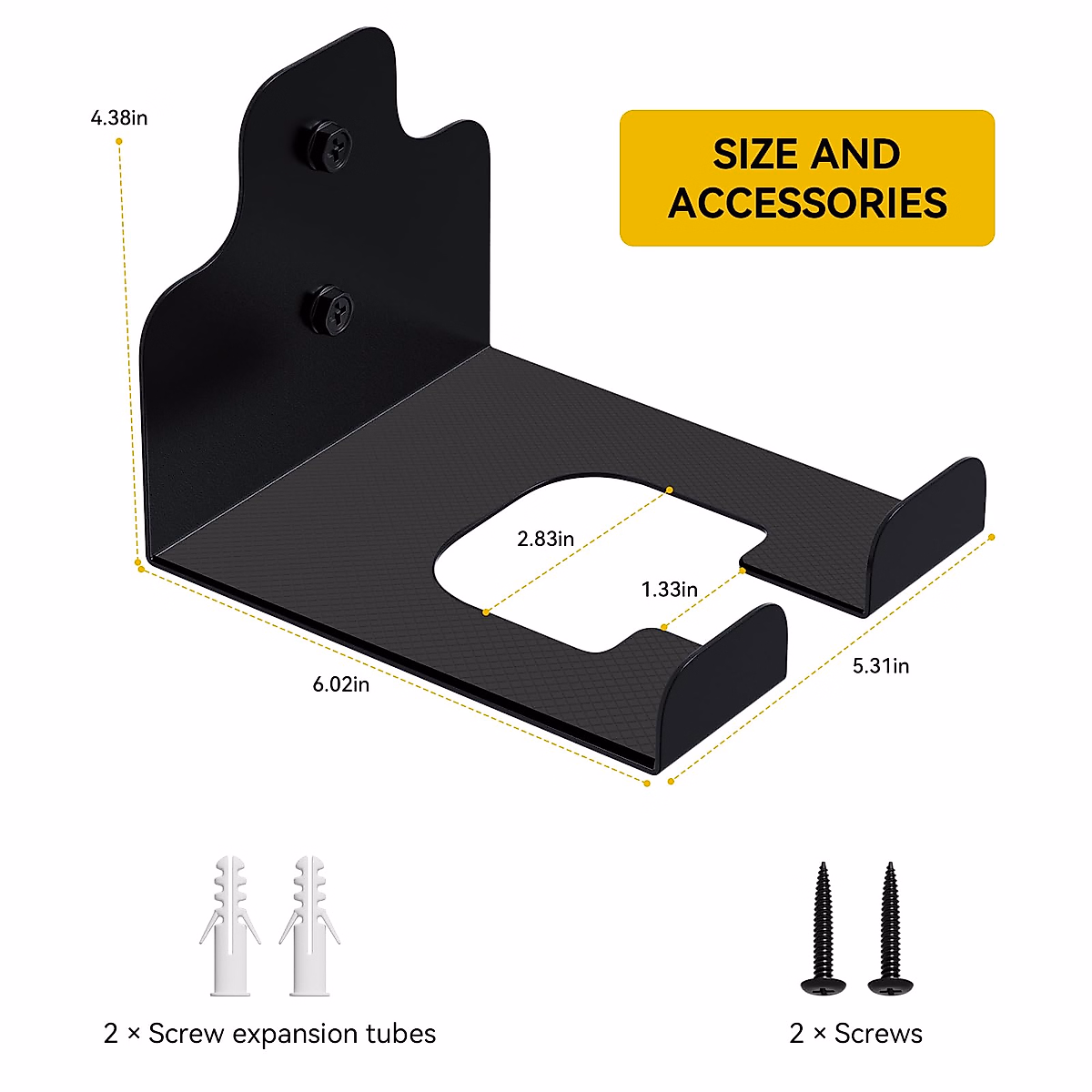 JNIHEEP Garage Organizer Trimmer Rack, Garden Power Tool Hanger Weed Whackers Holder Wall Mounted for Grass Trimmer, Hedge Trimmer, Garage Trimmer, Garden Tools,1 Pack