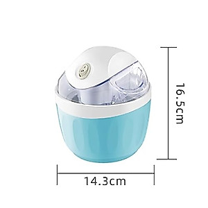 Ice Cream Maker Ice Cream Machine Home Made Fruit Yogurt Ice Cream Machine Fully Automatic Small Ice Cream Machine DIY Ice Cream Machine (Color : Brass)