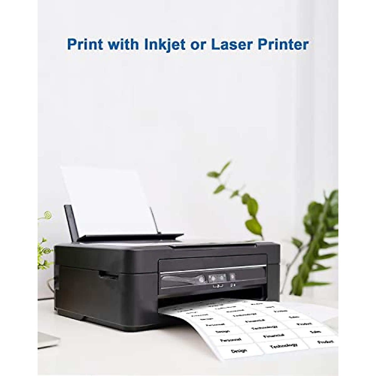 2" x 4" Shipping Address Labels Compatible with Avery 5163 8163, POLONO Internet Mailing Shipping Labels, White Sticker Labels for Laser/Ink Jet Printers, Permanent Adhesive (500 Labels, 50 Sheets )